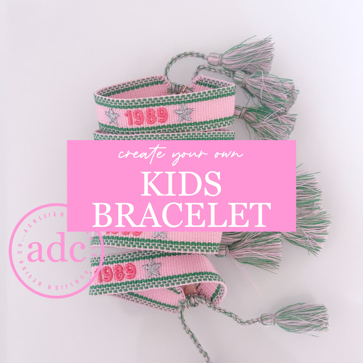 *kids* CUSTOM Embroidered Bracelets – AshleighDesignCo