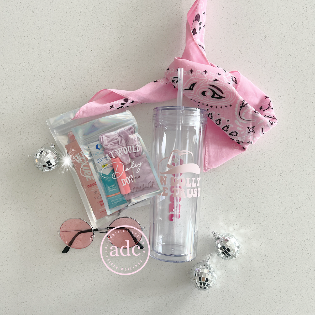 Dolly Hangover Recovery Kit with Tumbler – AshleighDesignCo