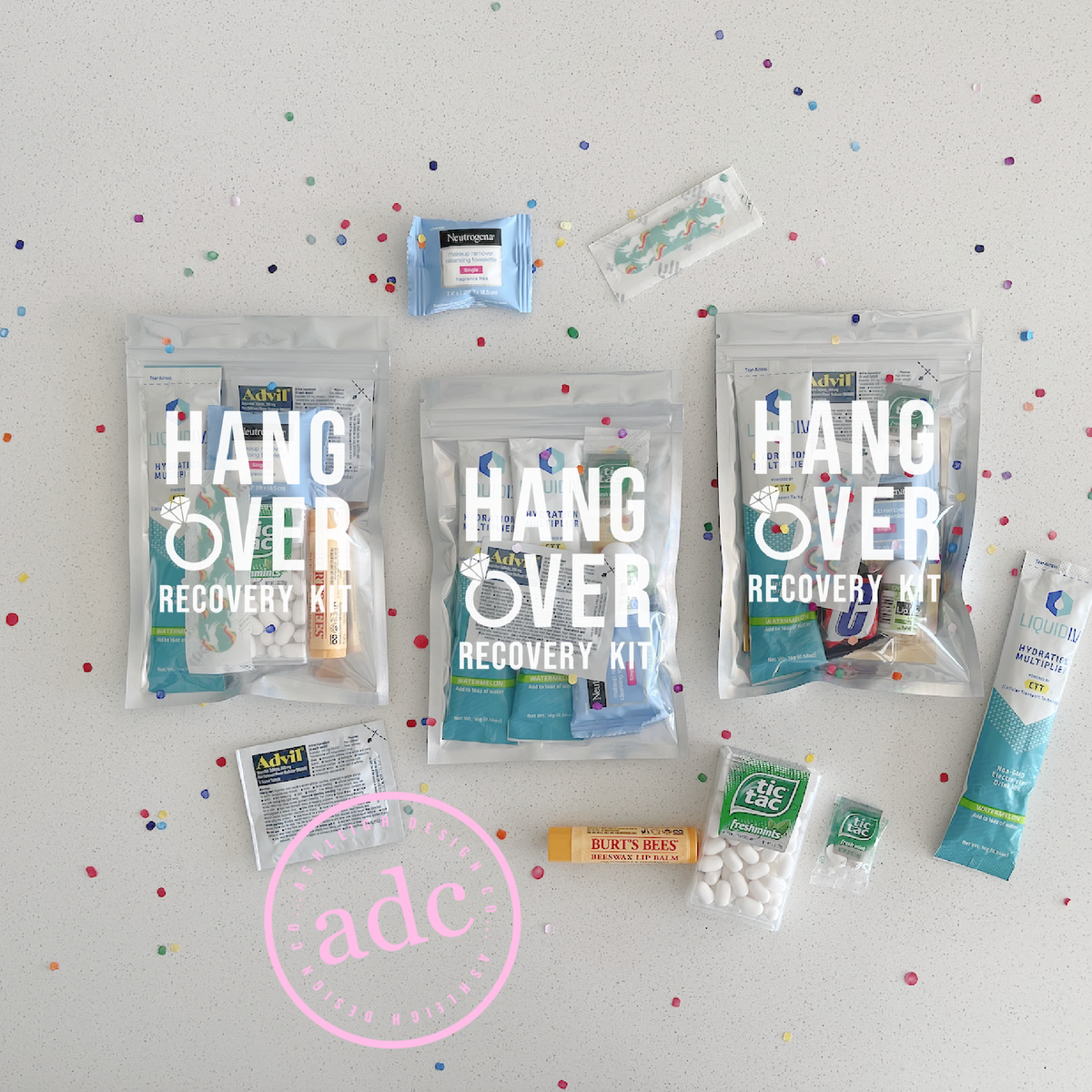 THE ORIGINAL Hangover Recovery Kit (with ring) – AshleighDesignCo