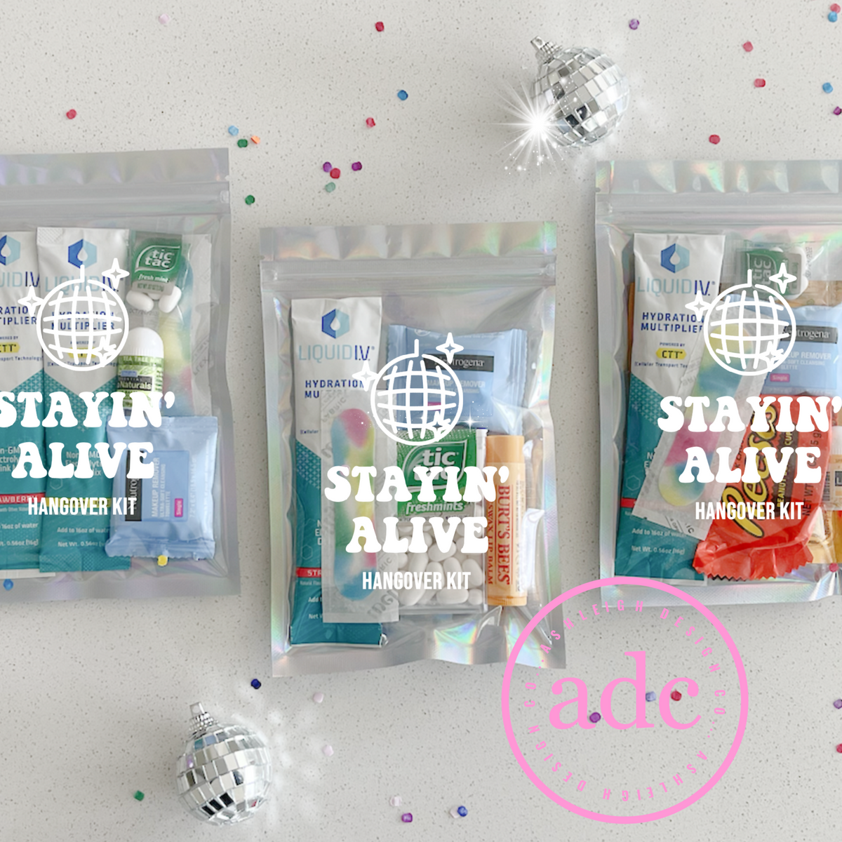 Stayin' Alive Disco Vibes Hangover Kit – AshleighDesignCo