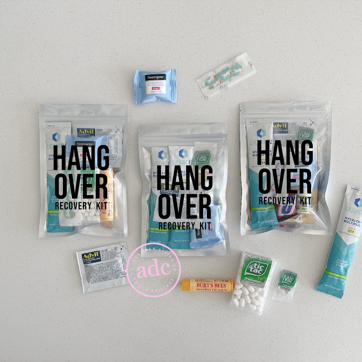 Hangover Kit (Black Font) – AshleighDesignCo